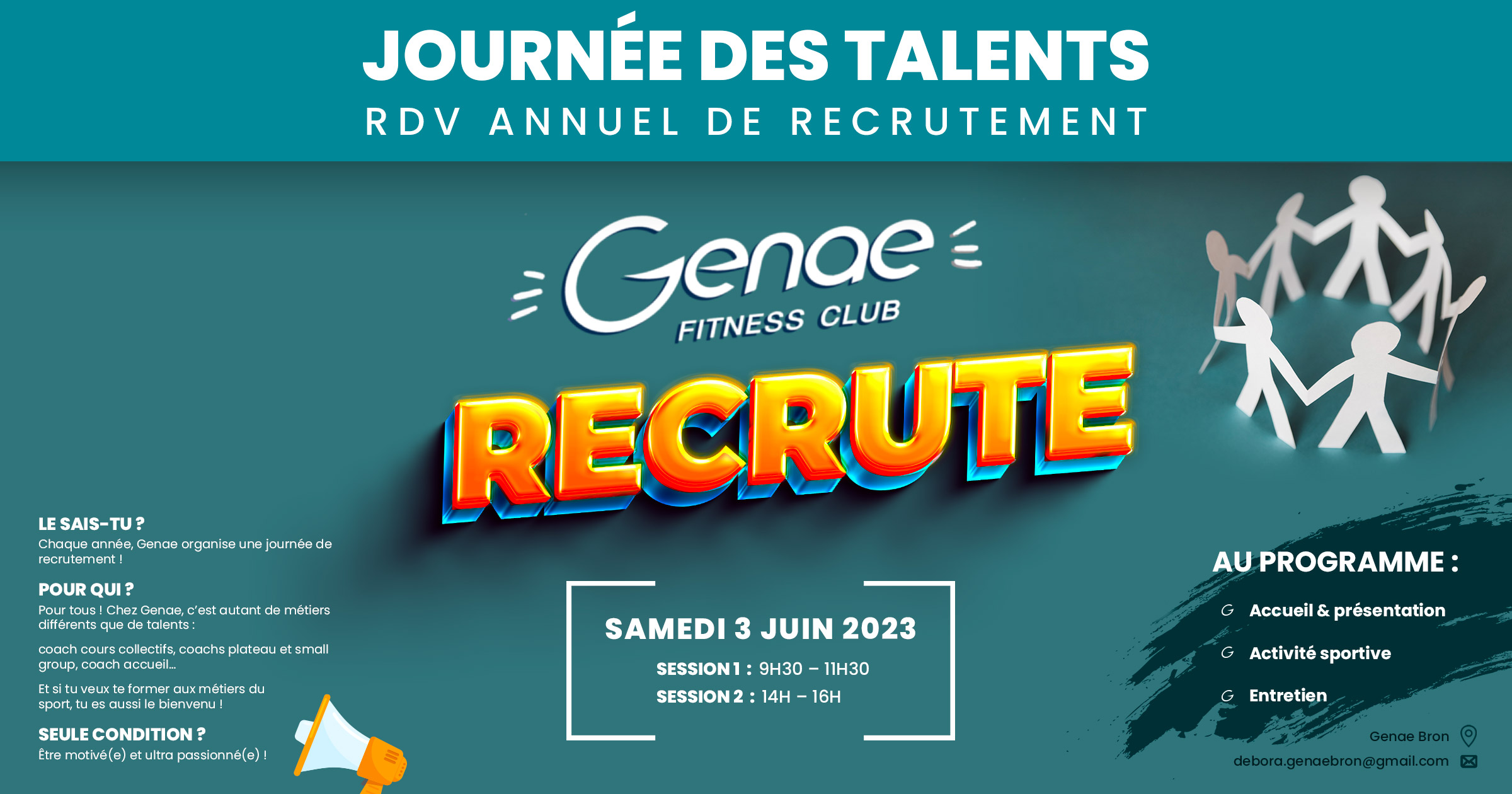Genae recrute